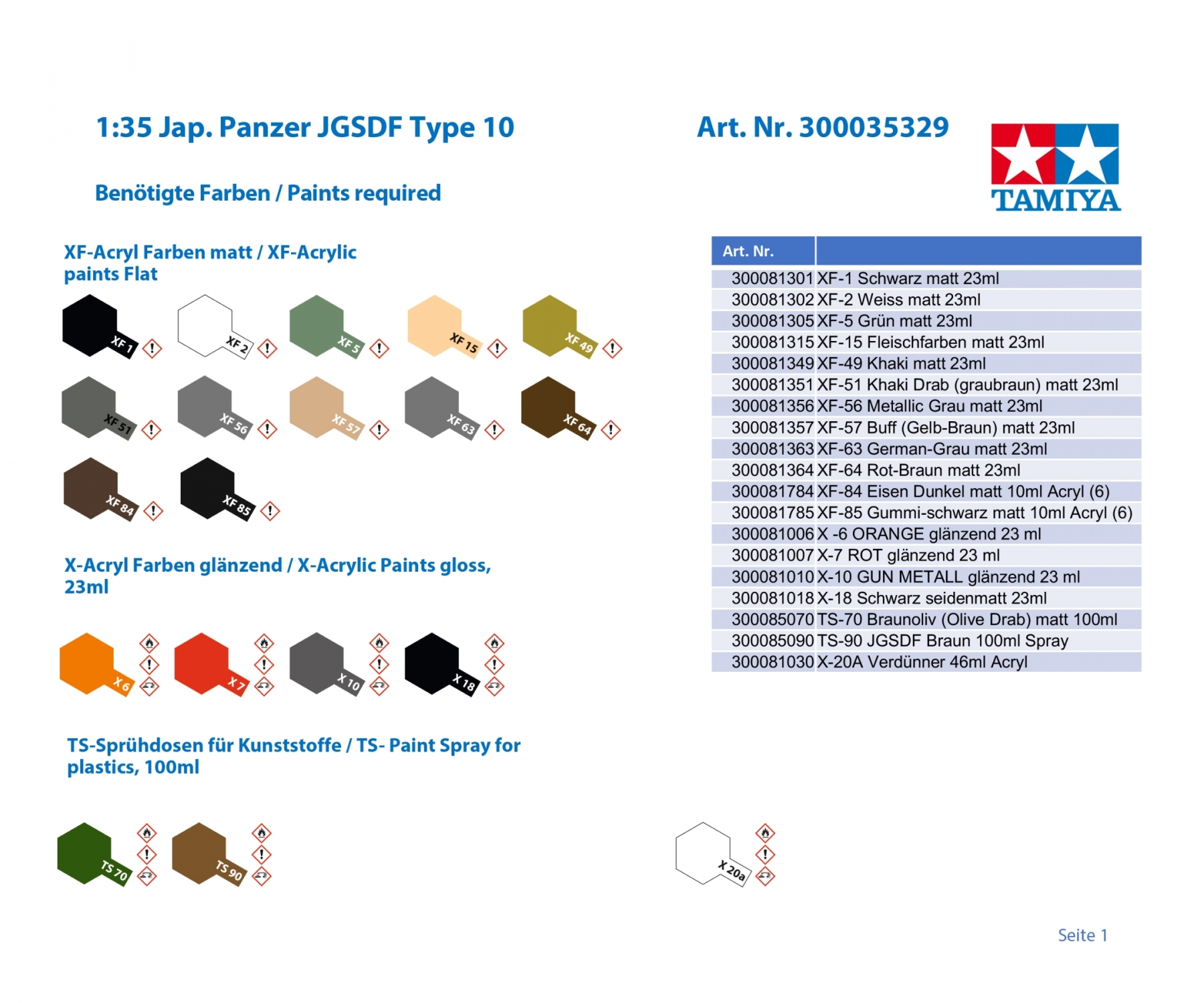 1/35 JGSDF Type 10 Tank # Tamiya 35329 - Modelbouw Krikke