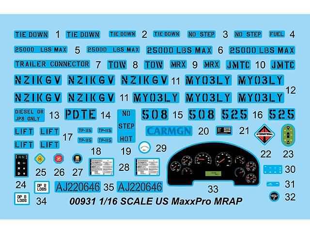 1/16 US MaxxPro MRAP # Trumpeter 00931 - Modelbouw Krikke