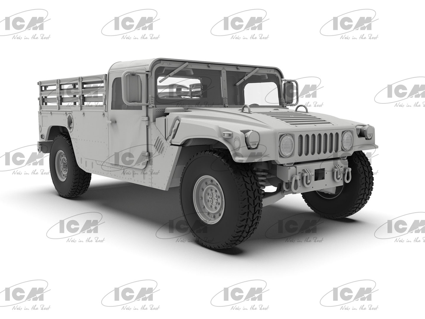 1/35 Cargo Carrier Humvee M1097A2 # ICM 35436 - Modelbouw Krikke